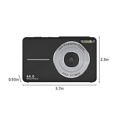44 Million 1080P HD Digital Camera - 16x Digital Zoom Photo Camera with 2.5 inch LCD, Anti-Shake Proof/Face Distinguish/Continuous Photography/Night Vision