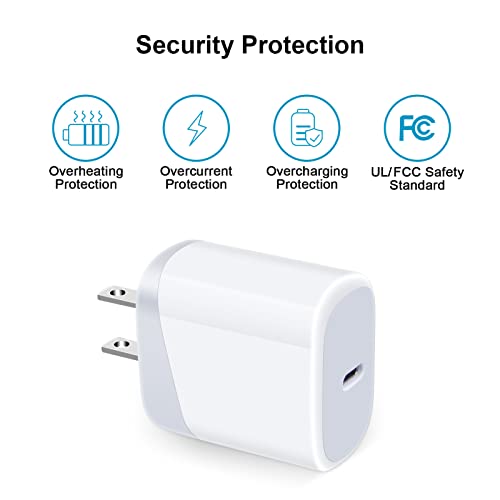 USB C Fast Wall Charger Block for Samsung Galaxy S23, A53 5G, A54, A14, A23, A13, A03s, A32, A42, A52, A51, A71, S22, S22 5G, S22 Ultra, S21 FE, S20, S10, S10e, S9, S8, Charging Adapter Plug