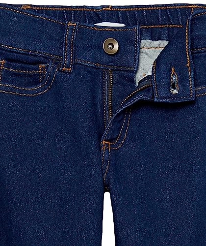 Amazon Essentials Girls' Wide Leg Jeans, Dark Indigo, Medium