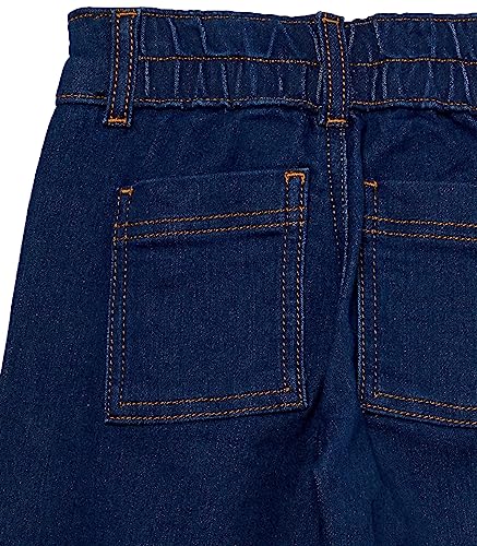 Amazon Essentials Girls' Wide Leg Jeans, Dark Indigo, Medium