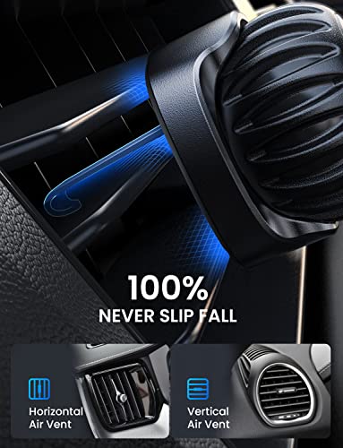 LISEN Magnetic Phone Holder for Car Mount 2022 Newest Phone Magnet for Car Enjoy Never Blocking Universal Air Vent Magnetic Car Cell Phone Holder Mount Fit for All 4”-13” Tablets & Smartphones