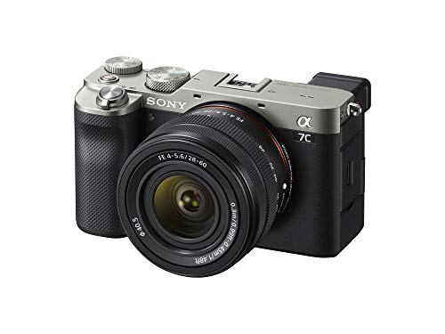 Sony Alpha a7C Full-Frame Compact Mirrorless Camera with FE 28-60mm Lens (Silver) Essentials Bundle (5 Items)
