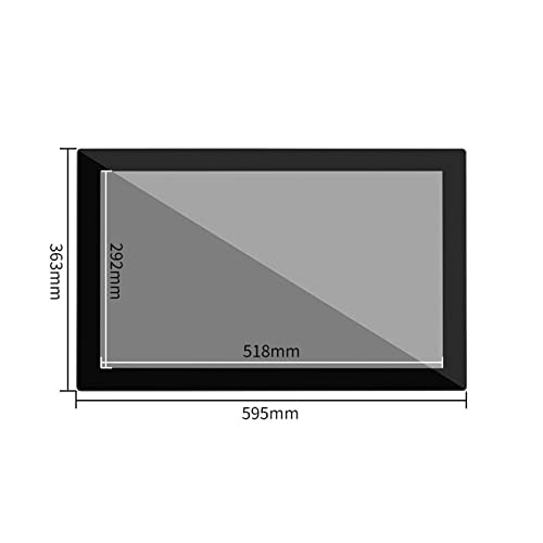 24 high-Definition Advertising Machine Electronic Photo Frame Digital Photo Album Supports 1080P/HDMI Input/IPS Screen/Button Remote Control Dual Operation (Color : White)