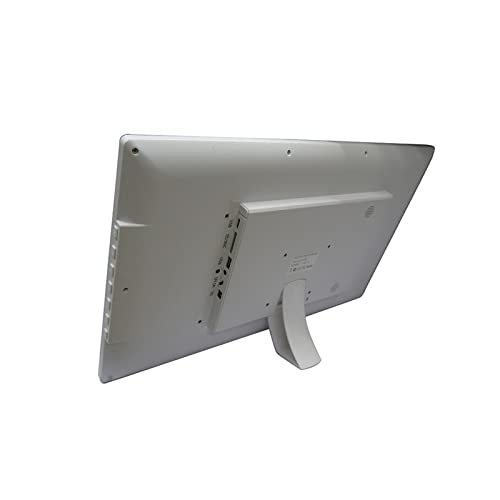 24 high-Definition Advertising Machine Electronic Photo Frame Digital Photo Album Supports 1080P/HDMI Input/IPS Screen/Button Remote Control Dual Operation (Color : White)