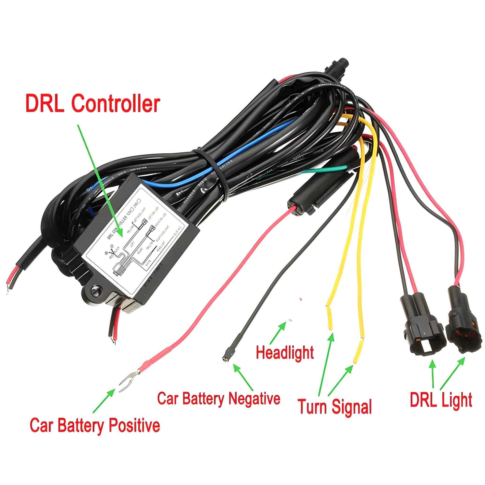 iJDMTOY Universal LED Daylight DRL Automatic ON/Off Controller Module Box Relay
