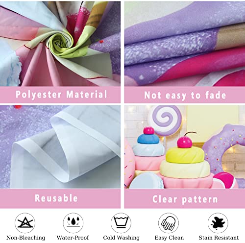 DASHAN Polyester 7x5Ft Spring Backdrop Magic Garden Fairy Tale World Grass Butterfly Wonderland Background for Kids Girl Baby Shower Birthday Party Decoration Studio Photography Banner Booth Props