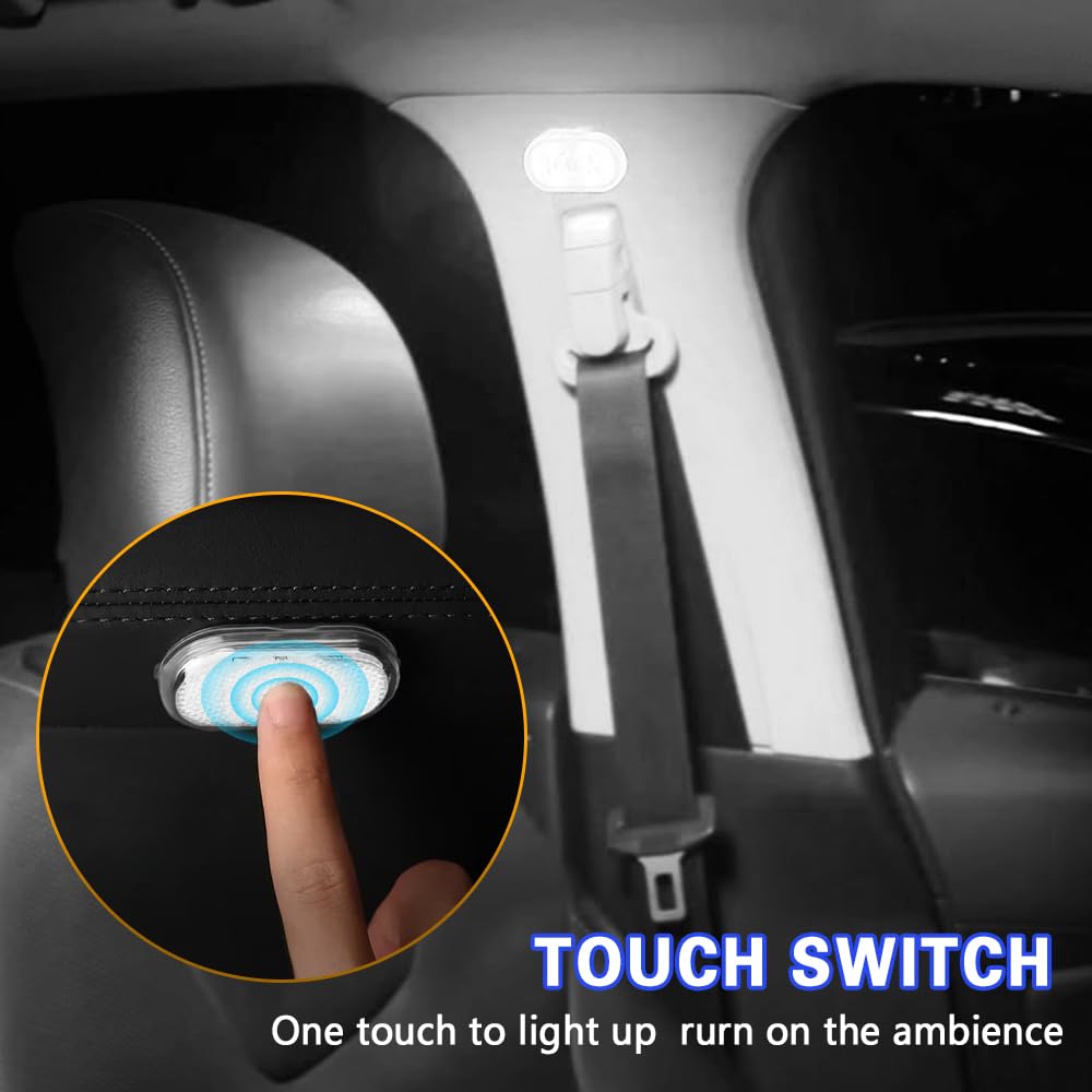 Middrivr Wireless Led Lights for Car Interior, Car Interior Led Night Light, USB Rechargeable Car Interior Lights for Car Decor, Reading Light, Bedside Light, Wardrobe Light