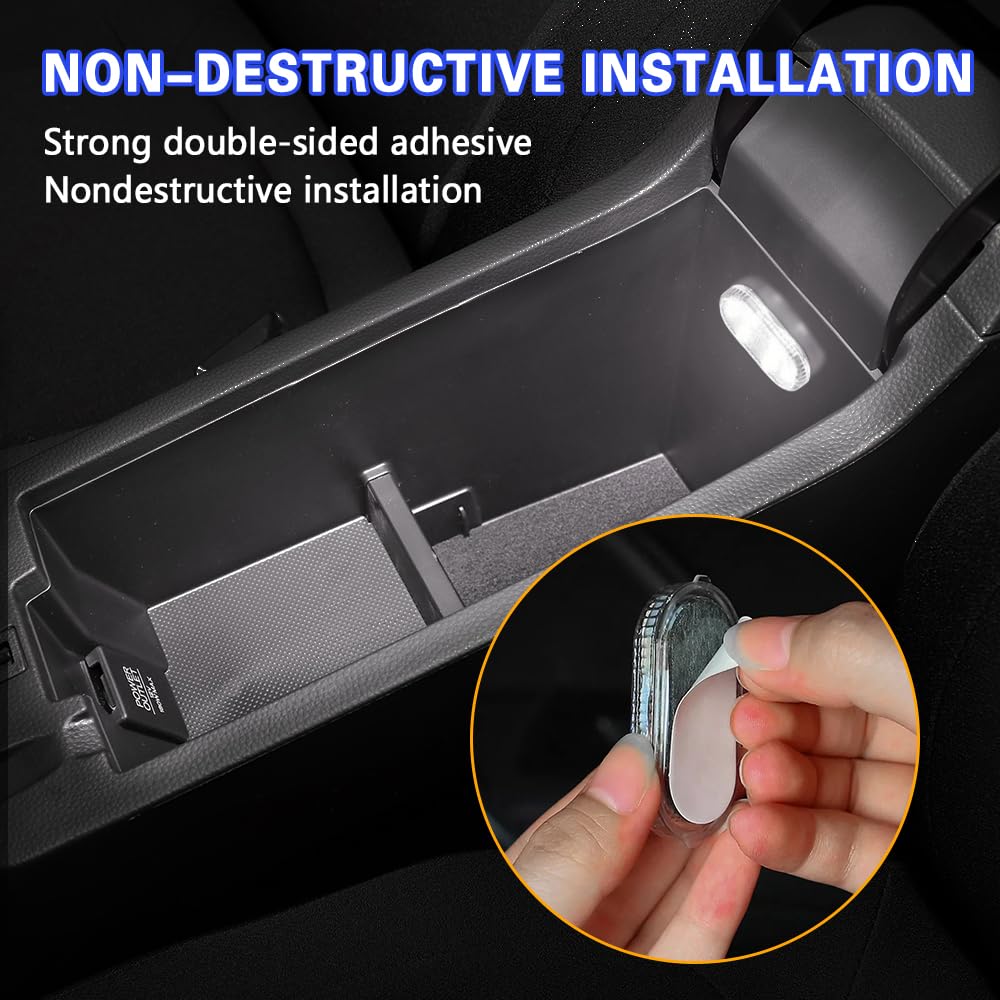 Middrivr Wireless Led Lights for Car Interior, Car Interior Led Night Light, USB Rechargeable Car Interior Lights for Car Decor, Reading Light, Bedside Light, Wardrobe Light