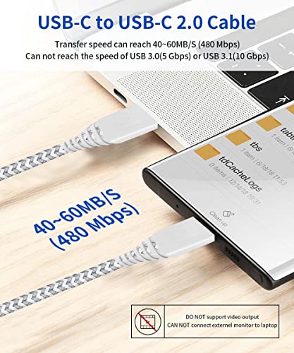 Long USB C to USB C Charger Cable 10ft 2Pack Charging Cord for Samsung Galaxy S22 S23 S20 S21 Plus Ultra FE 5G,Note 20/10,Note10,Note20,A52 A72 A53 5G,Google Pixel 6/6 Pro 4A 5,Fast Charge Power Wire