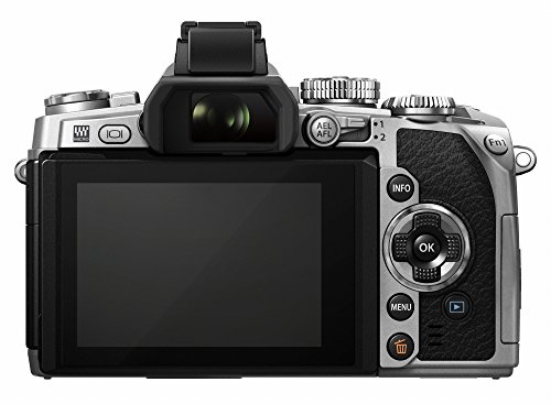 Olympus OM-D E-M1 16MP Mirrorless Digital Camera with 3-Inch LCD (Body Only) (Silver w/ Black Trim)