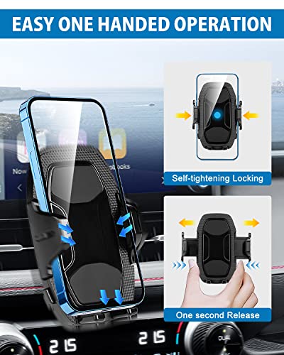 Cartist Car Phone Holder Mount Fit for Toyota RAV4 2019-2023 Accessories Adjustable Air Vent Mount Holder Cradle (ONLY Fit Danger Button Have Knob Dial) Compatiable with All Smartphones
