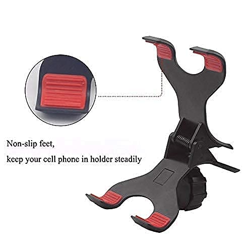 TECOTEC Suction Cup Phone Holder for Car Windshield & Dash, Extra 3M Adhesive Mounting Disk 8" Flexible Gooseneck Arm with Double Clip Mount Multi Purpose Use for Cellphones/GPS/Antenna/Dash Cam etc