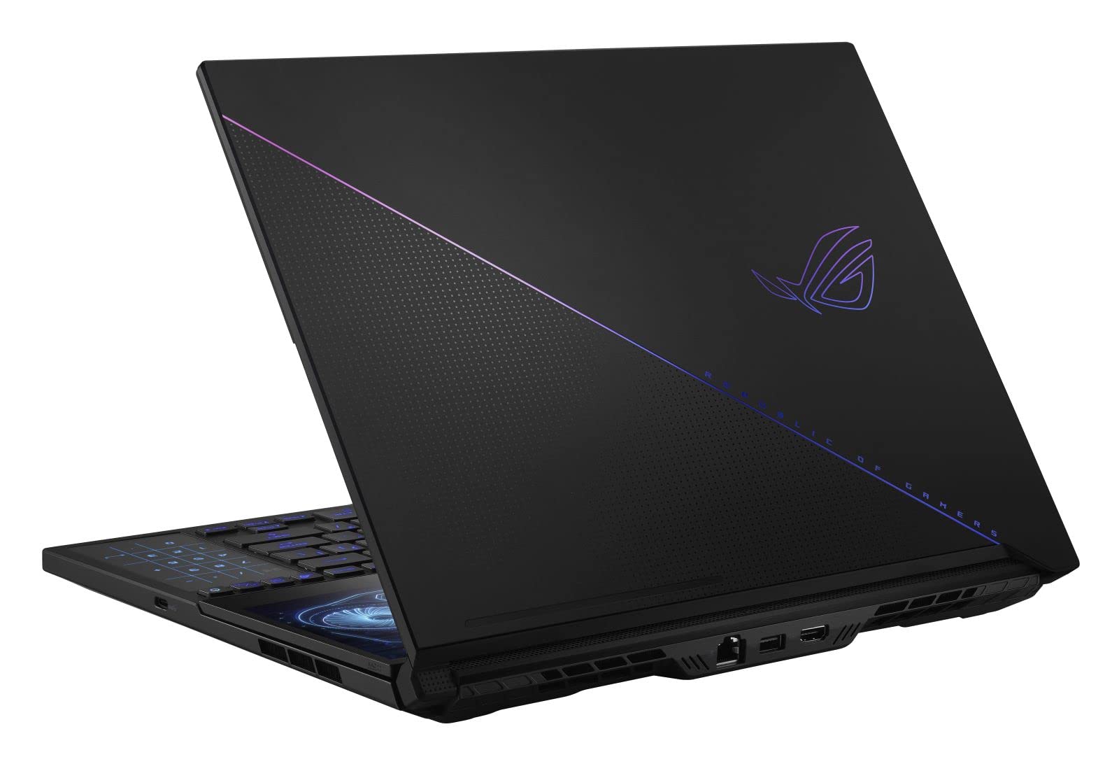 EXCaliberPC 2023 ASUS ROG Zephyrus Duo 16 GX650PY-XS97 (AMD Ryzen 9 7945HX, 32GB RAM, 2TB NVMe SSD, RTX 4090 16GB, 16" QHD+ 240Hz 3ms, Windows 11 Pro) Gaming Laptop