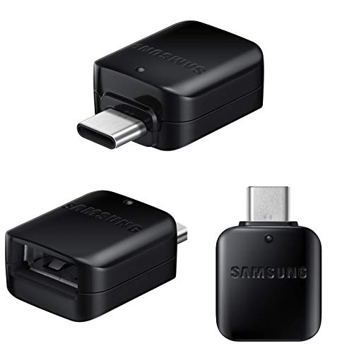 Samsung Fast Adaptive Wall Adapter Charger Plug Compatible for Galaxy S10 S9 Plus Note 9 S8 Note 8 EP-TA20JBE - 6 Foot Type C USB Cable and OTG Adapter - Black