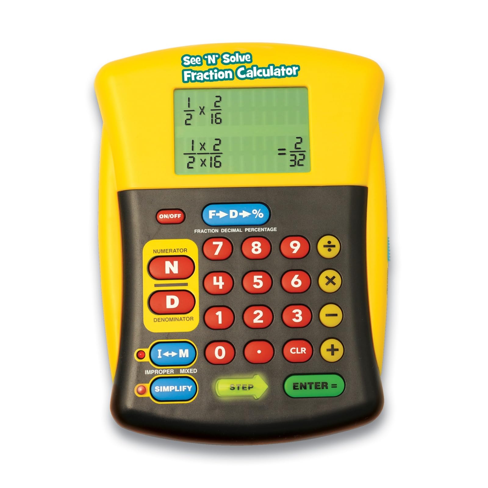 Educational Insights See 'N' Solve Fraction Calculator