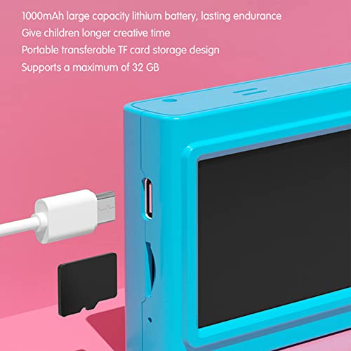 Kids Camera for Boys and Girls Digital Camera with Memory Card 16X Zoom Vlogging Camera 1080P Video Recorder with Multiple Unique Functions Great Birthday Electronic Toys for Children (Blue 32GB)