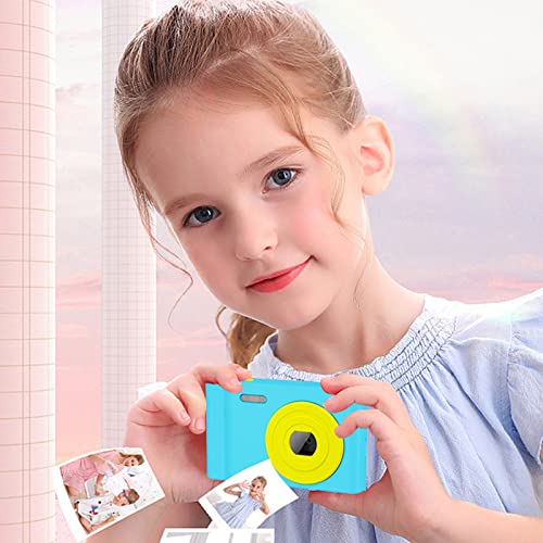 Kids Camera for Boys and Girls Digital Camera with Memory Card 16X Zoom Vlogging Camera 1080P Video Recorder with Multiple Unique Functions Great Birthday Electronic Toys for Children (Blue 32GB)