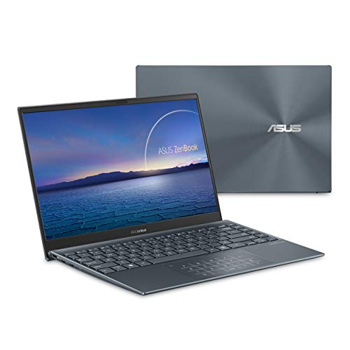 ASUS ZenBook 13 Ultra-Slim Laptop, 13.3โ FHD NanoEdge Bezel Display, Intel Core i7-1065G7, 8GB LPDDR4X RAM, 512GB PCIe SSD, NumberPad, Thunderbolt, Wi-Fi 6, Windows 10 Home, Pine Grey, UX325JA-DB71