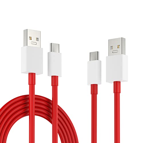 7.3A for Oneplus Charging Cable Type C Warp Charge SuperVooc Fast Charger Cord for Oneplus 11 10 Pro 9 10T 9R 10R 9RT 8T 8 7T 7 6 6T Pro 5T Nord N20 SE N10 N300 CE 2 Lite 2T N100 N200 USB C 3ft/6ft