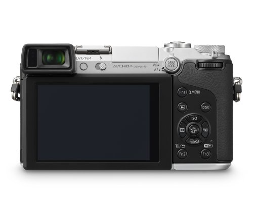 Panasonic LUMIX GX7 16.0 MP DSLM Camera with Tilt-Live Viewfinder - Body Only (Silver)