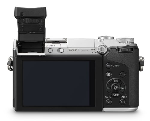 Panasonic LUMIX GX7 16.0 MP DSLM Camera with Tilt-Live Viewfinder - Body Only (Silver)