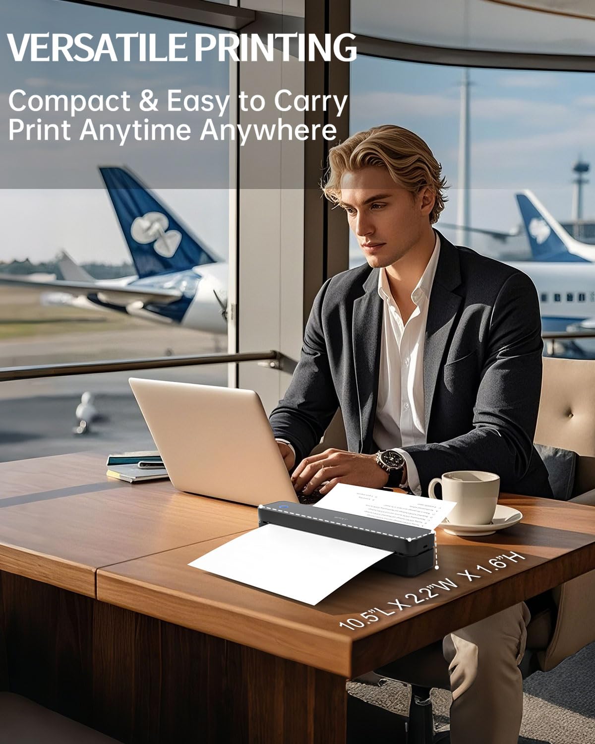iDPRT Thermal Label Printer Desktop Label Printer for Shipping Packages, 6 IPS Label Maker Work with Windows & MAC, Compatible with USPS, Amazon, Ebay, etc.