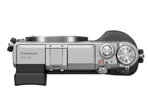 Panasonic LUMIX GX7 16.0 MP DSLM Camera with Tilt-Live Viewfinder - Body Only (Silver)