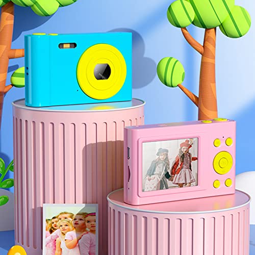Kids Camera for Boys and Girls Digital Camera with Memory Card 16X Zoom Vlogging Camera 1080P Video Recorder with Multiple Unique Functions Great Birthday Electronic Toys for Children (Blue 16GB)