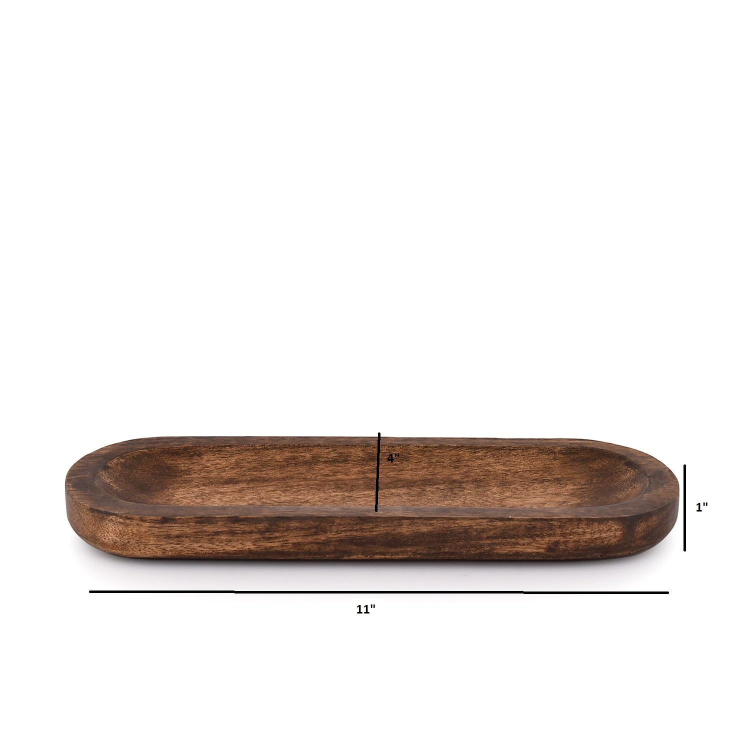 Kaizen Casa Incense Burner Stick Holder Ash Catcher Wooden Handmade Modern Gift Wood Home Decor Size 11 X 4 X 1.2Inches