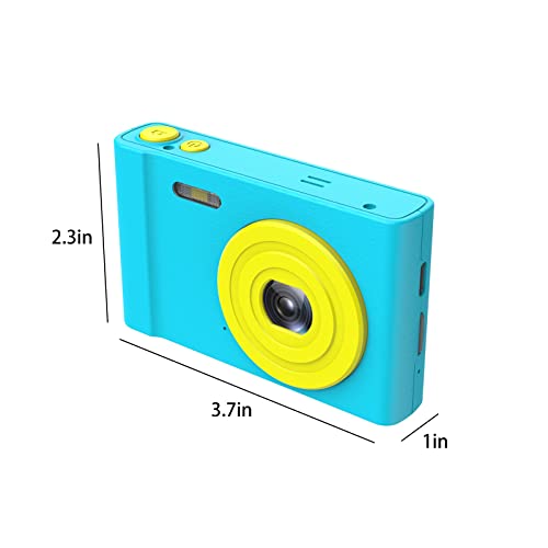 Kids Camera for Boys and Girls Digital Camera with Memory Card 16X Zoom Vlogging Camera 1080P Video Recorder with Multiple Unique Functions Great Birthday Electronic Toys for Children (Blue 16GB)