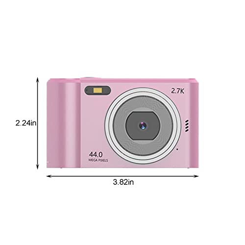 New 44 Million Student Digital Camera 2.4 Inch High-Definition Child Student Card Camera 16 Times Digital Zoom Electronic Anti-Shake Face Detection (Black)