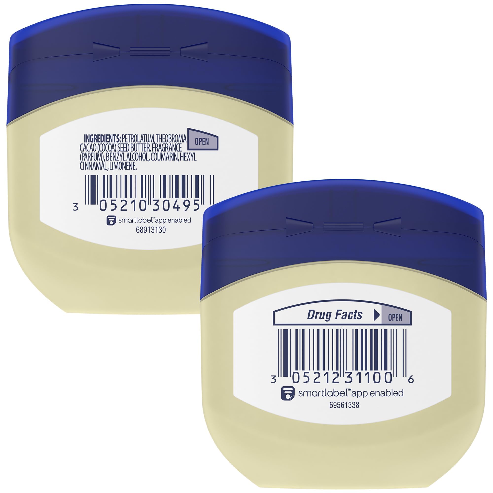Vaseline Blue Seal Series (Variety 4 Pack)Cocoa Butter, Vitamin E, Aloe fresh, Original