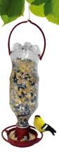 Gadjit Soda Bottle Hanging Bird Feeder (2 Pack) | Fun Inexpensive Project for Kids at Home | Includes Feeding Tray & Hanger, Attaches to Plastic Soda Bottles Filled with Bird Seed (Terra Cotta)