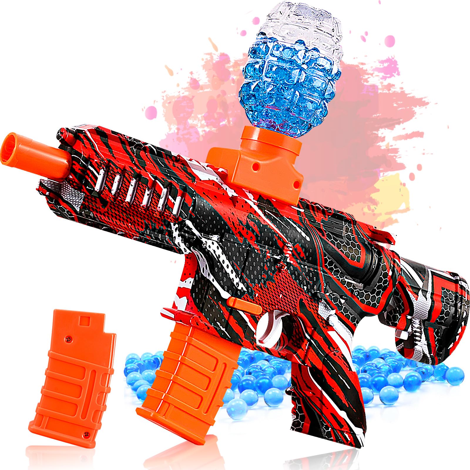 Toy Pirate Foam Blaster for Kids with Soft Foam Darts 20pcs Themed Pirate Buccaneer Costume Accessory for Boys Teen Old Year Ages Gift (red)