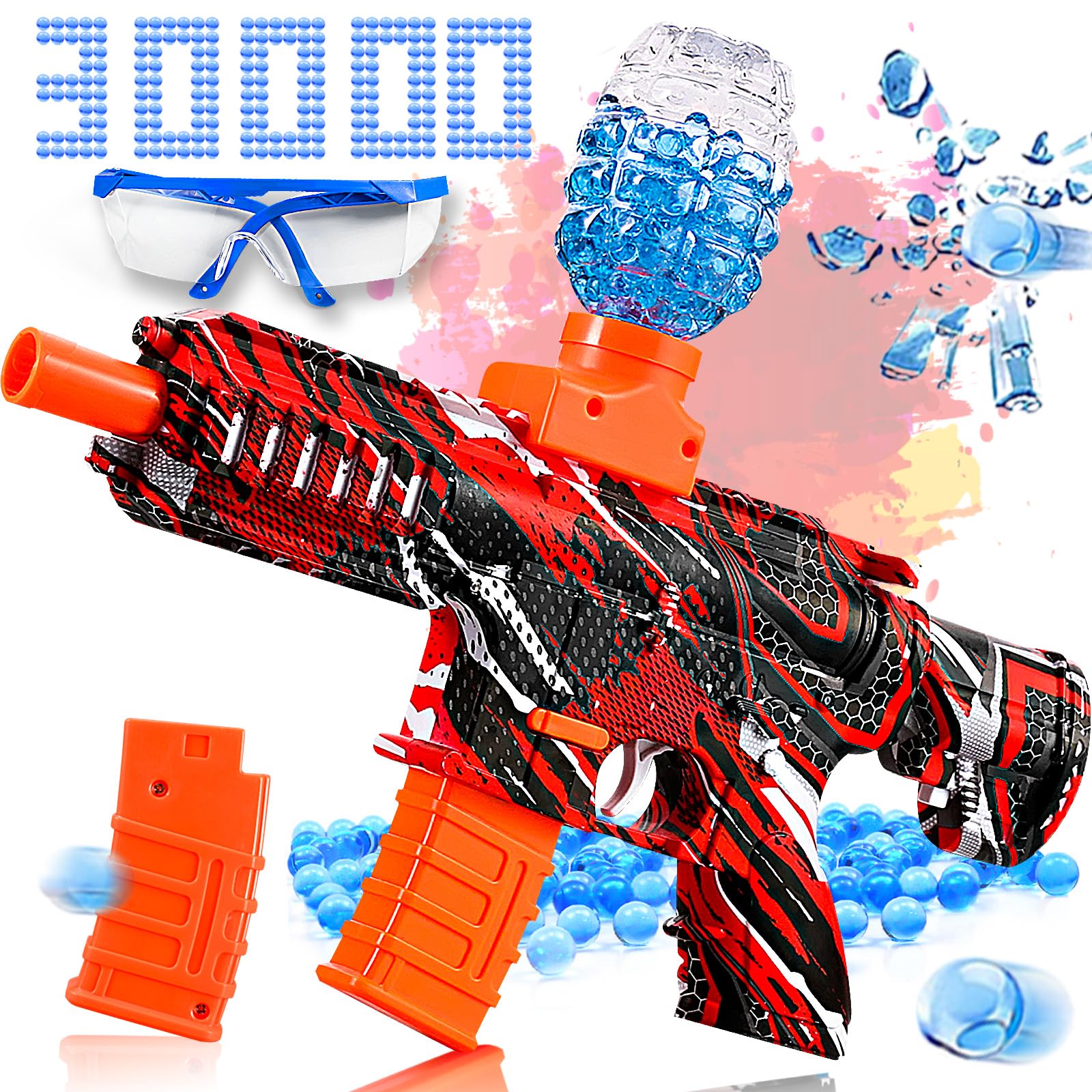 Toy Pirate Foam Blaster for Kids with Soft Foam Darts 20pcs Themed Pirate Buccaneer Costume Accessory for Boys Teen Old Year Ages Gift (red)