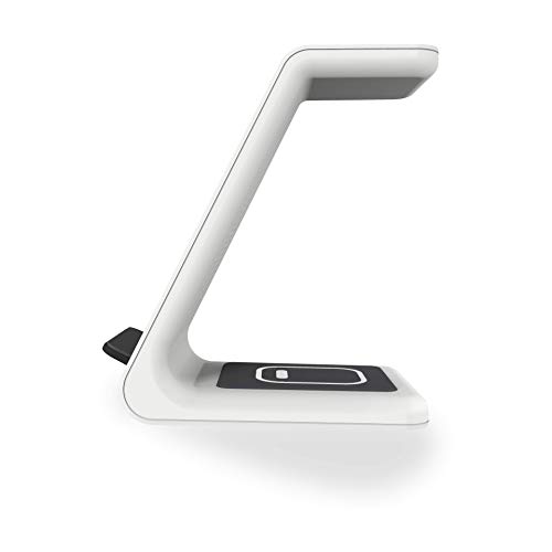 STM ChargeTree - Multi-Device Wireless Charging Station for iPhone/Samsung/Android, AirPods, Apple Watch - Qi Certified Charging Stand - White (stm-931-283Z-01)
