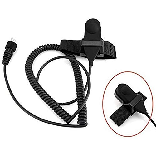 BAOFENG Helmet Kit 2 PIN Full Face Motorcycle Headset Earpiece Mic Ken Wood/WOU Xun/Pu Xing/Lin ton Two Way Radio Walkie Talkie, Black