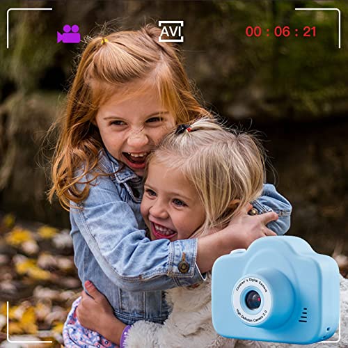 Digital Camera, Kids Camera Waterproof HD Dual Camera Sports Camera, Shockproof Anti-Fall Compact Portable Mini Point and Shoot Camera, Gift for Girls Boys