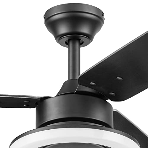 Prominence Home 51461-01 Orbis Ceiling Fan, 52, Matte Black
