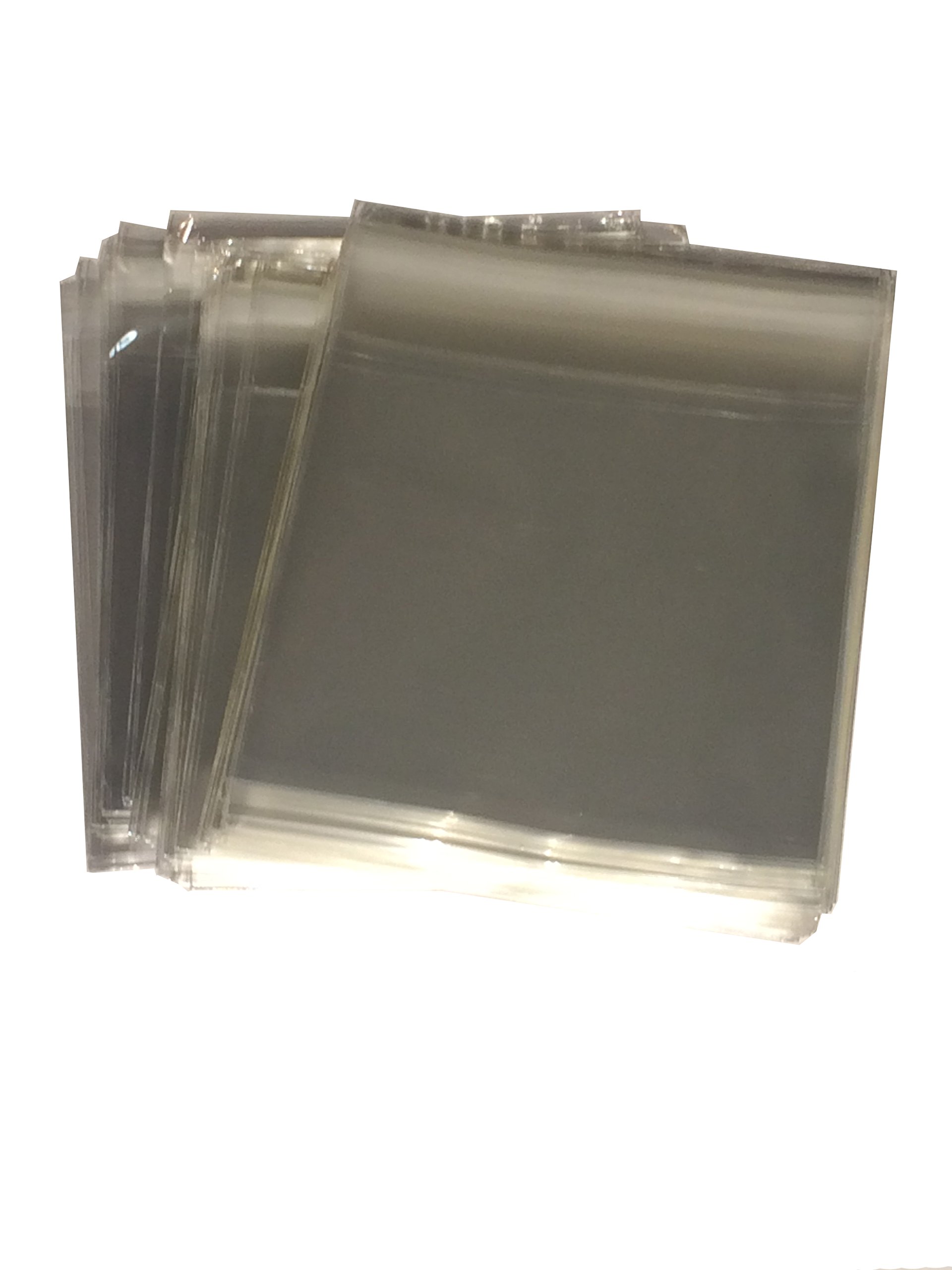 4" x 4'' inches Square Food Safe Adhesive Self-Sealing Resealable Clear Plastic Flat Cello Wrap Cellophane Favor Candy Soap Cookie Treat Gift Bags 100pcs
