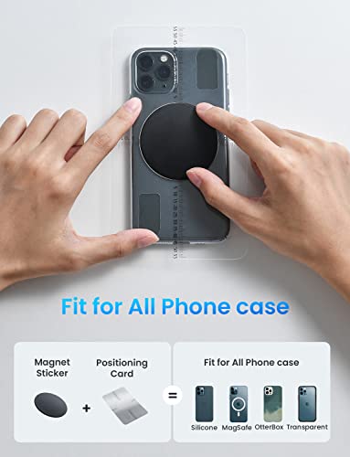 LISEN Magnetic Wireless Charger for iPhone 14 13 12 iPhone Magsafe Charger Fast Charging Station [Never Overheat] 2-in-1 Magnetic Wireless Charging Station Only for iPhone AirPods 2/Pro