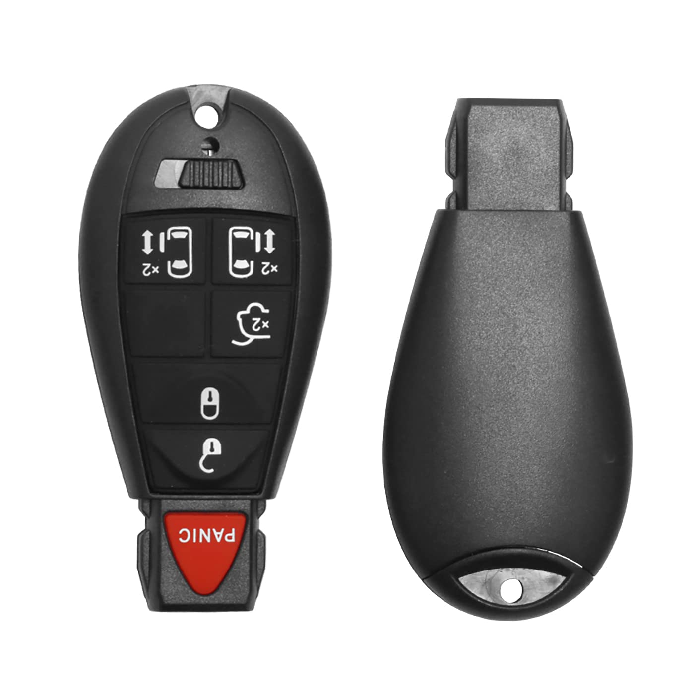 6 Buttons Keyless Entry Remote Fob Replacement M3N5WY783X IYZ-C01C Compatible with 2008-2016 Dodge Grand Caravan/Chrysler Town & Country 2pcs