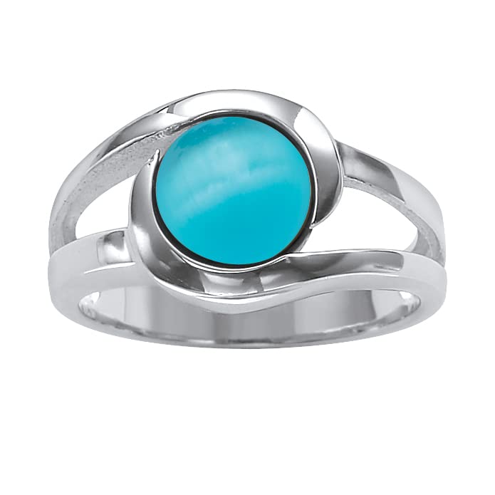 PalmBeach Sterling Silver Multi Stone 14 Piece Set Interchangeable Ring Set Sizes 5-10 Size 6