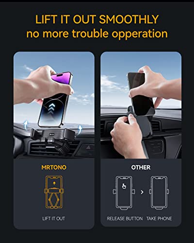 Phone Mount for Car Holder Gravity Phone Holder Car Mount for Car Dashboard Air Vent 2 in 1 Clip Auto Lock Car Cell Phone Holder Mount for Car Compatible for iPhone 14 Pro Max & All Phones