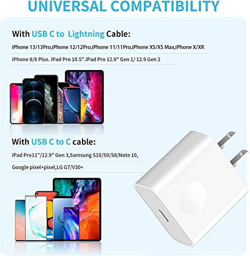 USB C Wall Charger,CKAIEE 30W USB-C Power Adapter, PD Fast Charger Compatible with iPhone 14/iPhone 14 Pro max/iPhone 13 12 11/iPhone 13 12 11 Pro max/X iPad Air Google Pixle Galaxy S21
