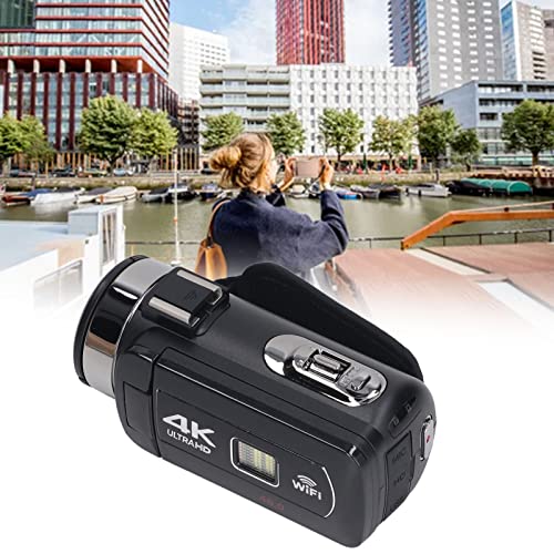 18X Digital Zoom Camera, WiFi HD Cameras Multifunctional 4K 48MP Portable IPS Touch Screen 3.0 Inch with Remote Control for Campus Records for Baby Growth