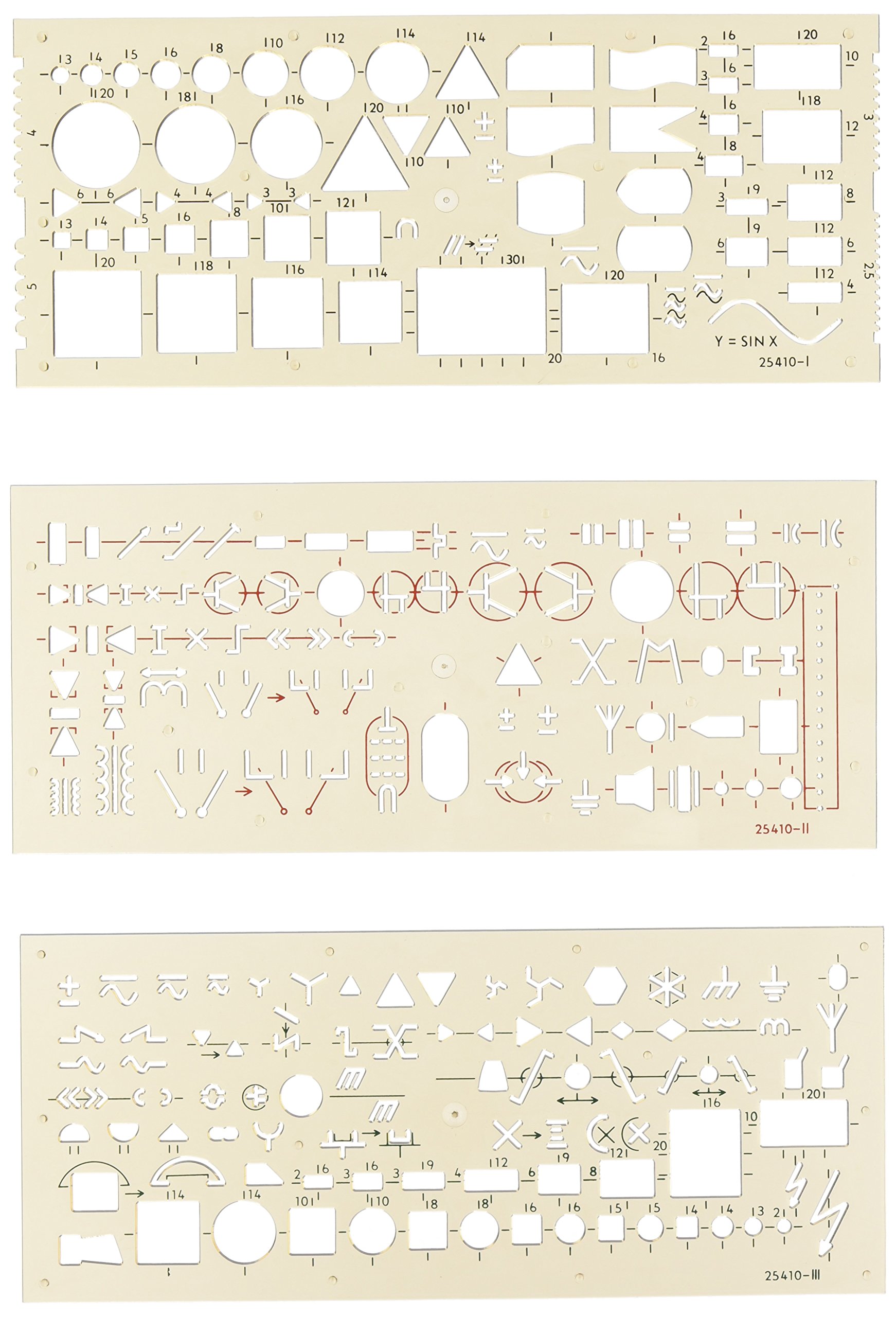 Koh-I-Noor- Set of 3 Electro Templates