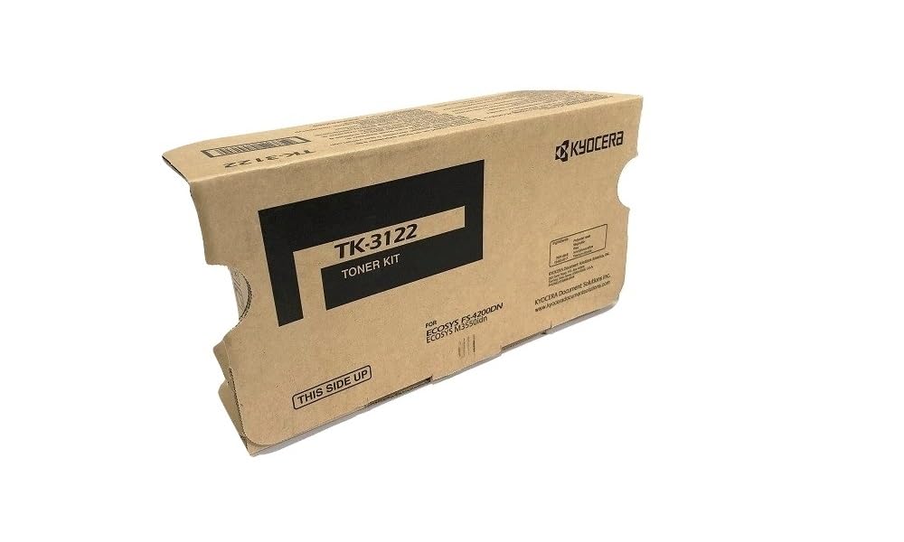Kyocera Mita TK-3122 1T02L10US0 FS-4200 4300 M3550 3560 Toner Cartridge (Black) in Retail Packaging