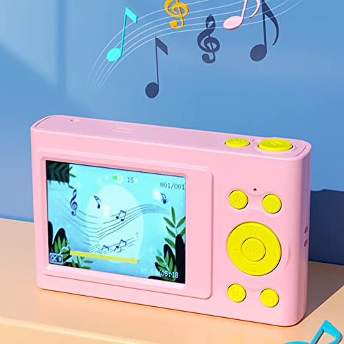 Kids Camera for Boys and Girls Digital Camera with Memory Card 16X Zoom Vlogging Camera 1080P Video Recorder with Multiple Unique Functions Great Birthday Electronic Toys for Children (Pink No Card)