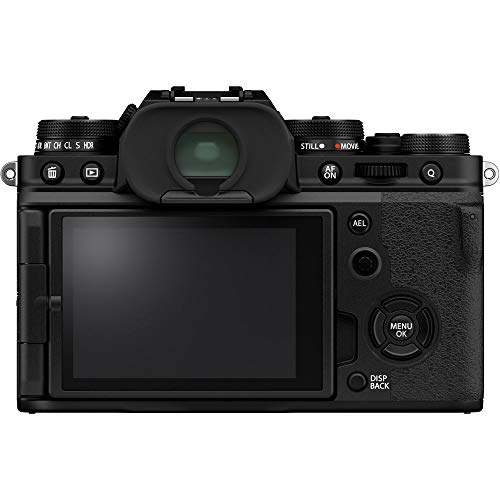 Fujifilm X-T4 Mirrorless Digital Camera Body (Black) Bundle, Includes: SanDisk 64GB Extreme SDXC Memory Card, Spare Battery + More (6 Items)